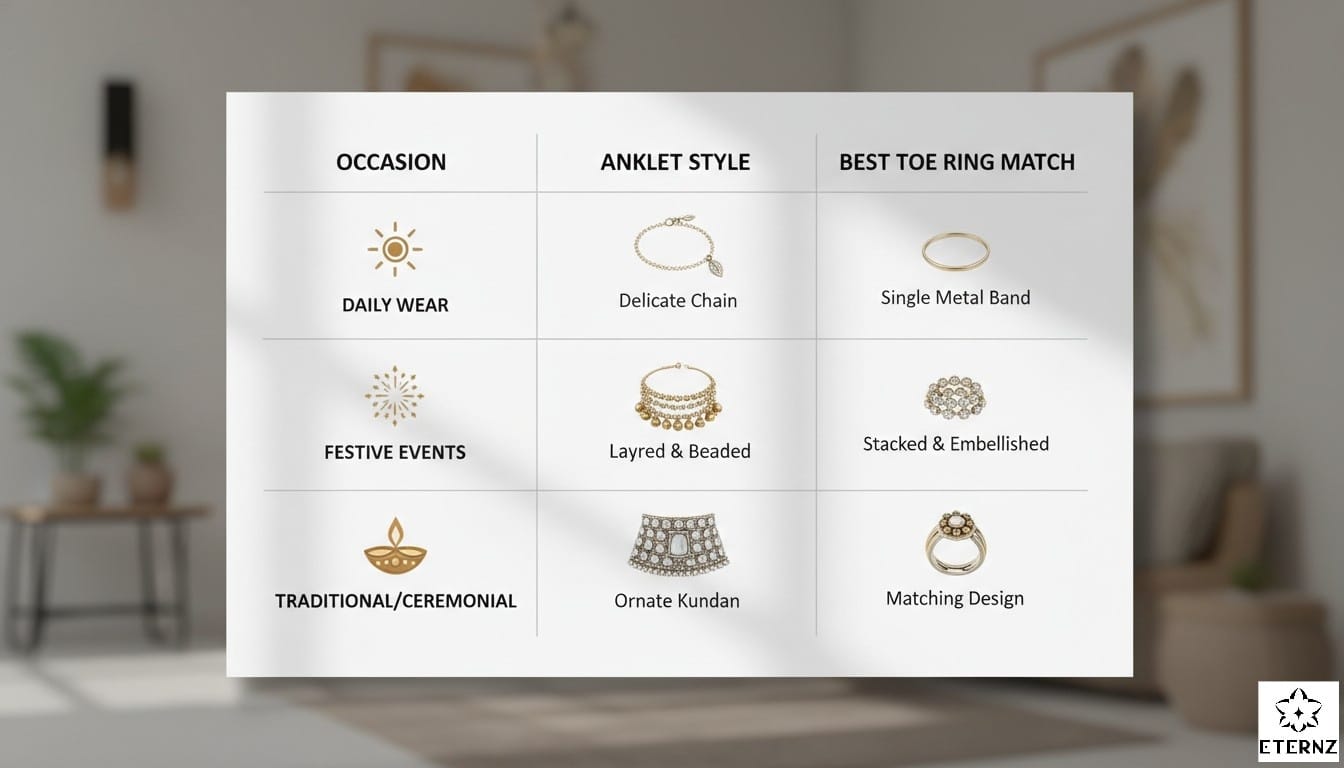 Best Way to Wear Anklets and Toe Rings Together Without Looking Messy